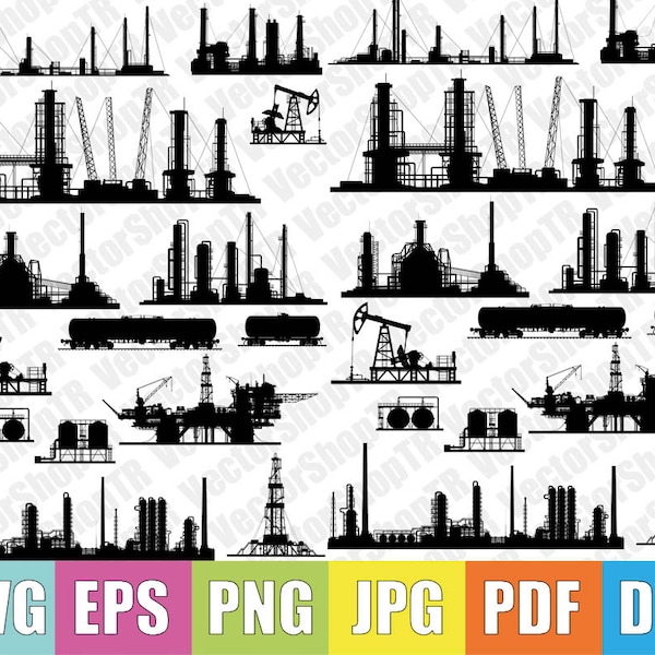 Oil Field Svg - Etsy