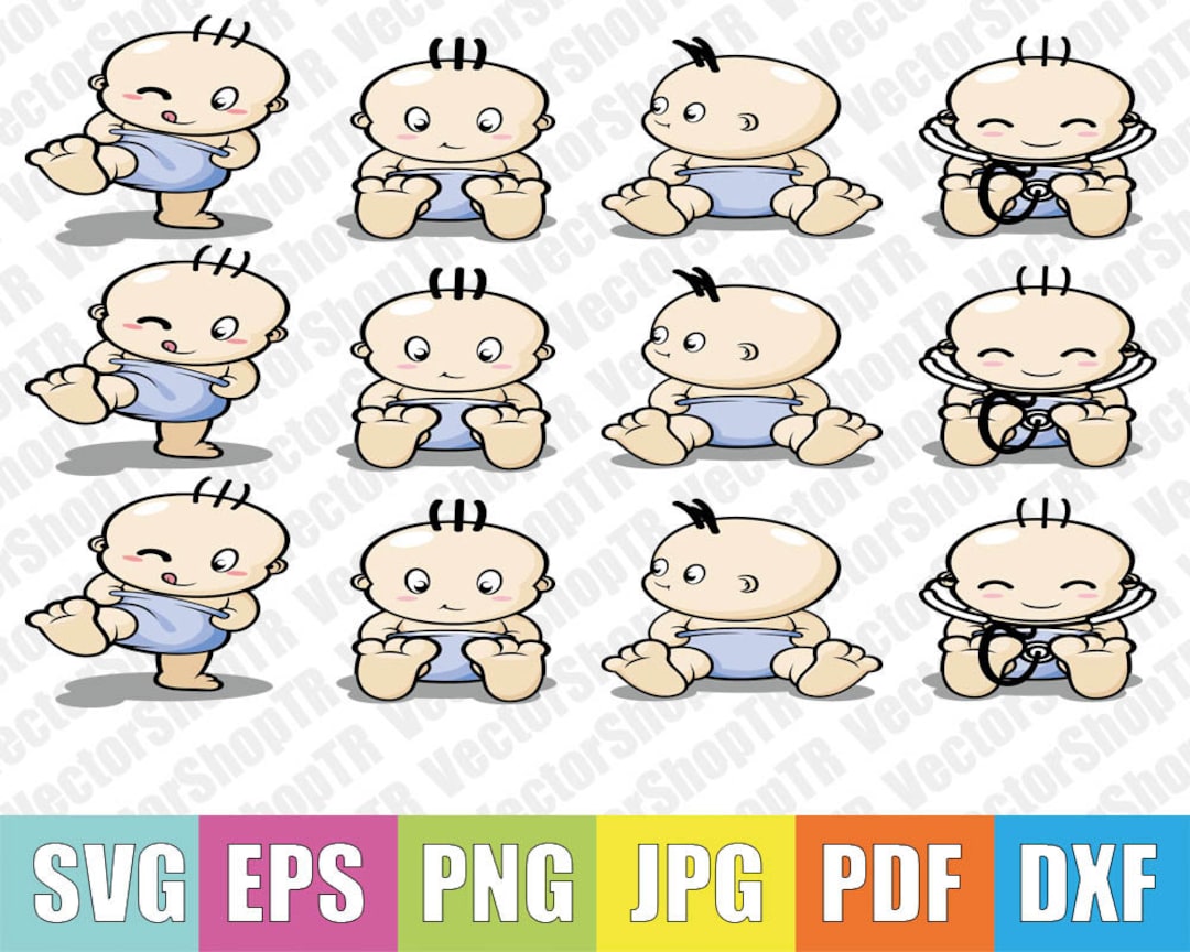Baby Characters Svg, Eps, Pdf,jpg,png - Etsy