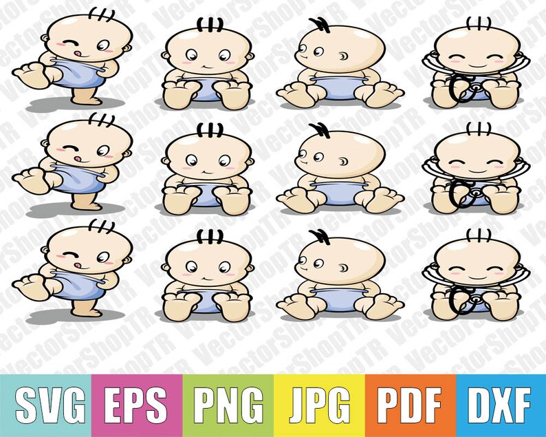 Baby Characters Svg Eps Pdfjpgpng - Etsy