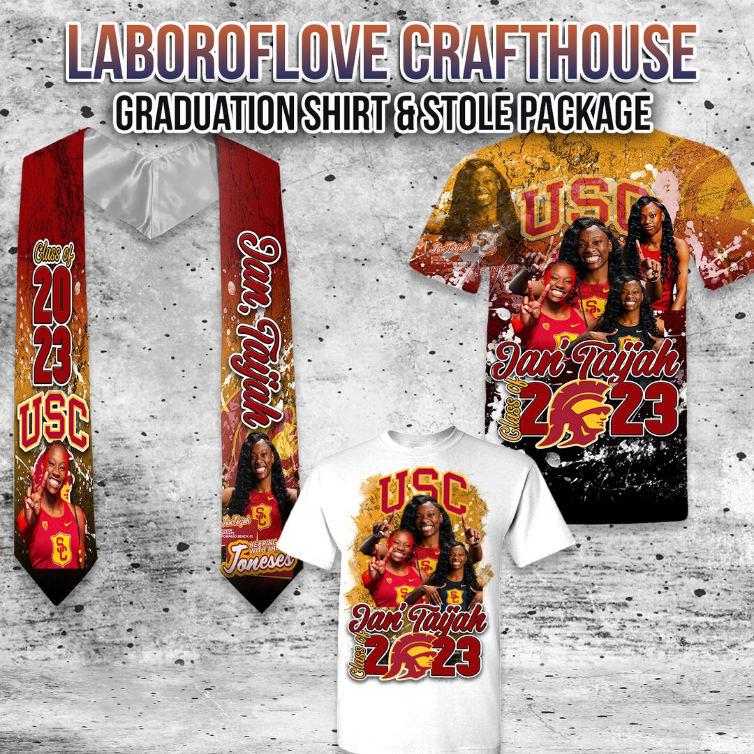 Graduation Shirt and Stole Bundle, Class of 2023 Graduation Shirt ...