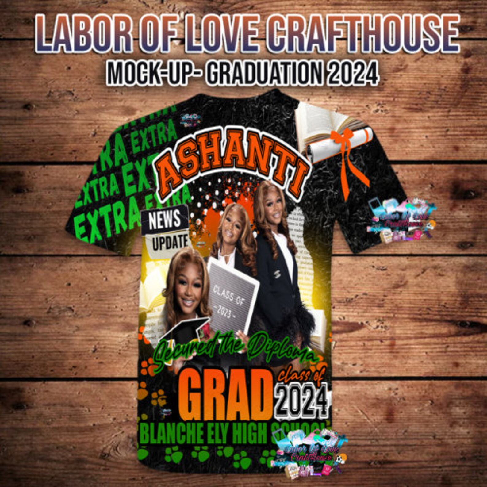 Graduation Shirt Class of 2024 Graduation Shirt (3D Shirts) - Etsy