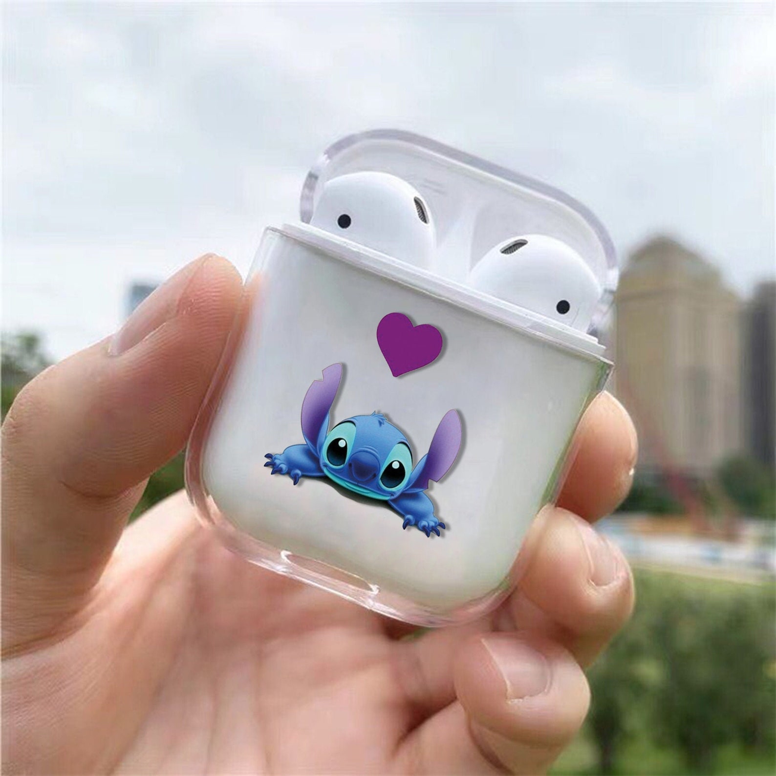 Plastic Stitch Airpods Pouch Lilo and Stitch Logo Airpods - Etsy