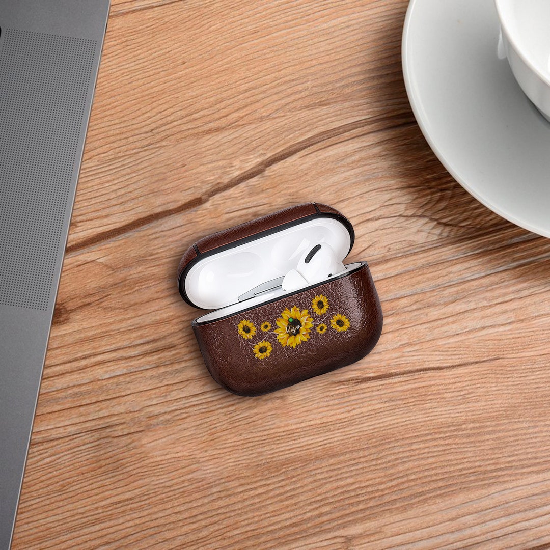 Sunflower AirPods Pro Case AirPod Pro Cover Air Pods Pro Bag Leather ...