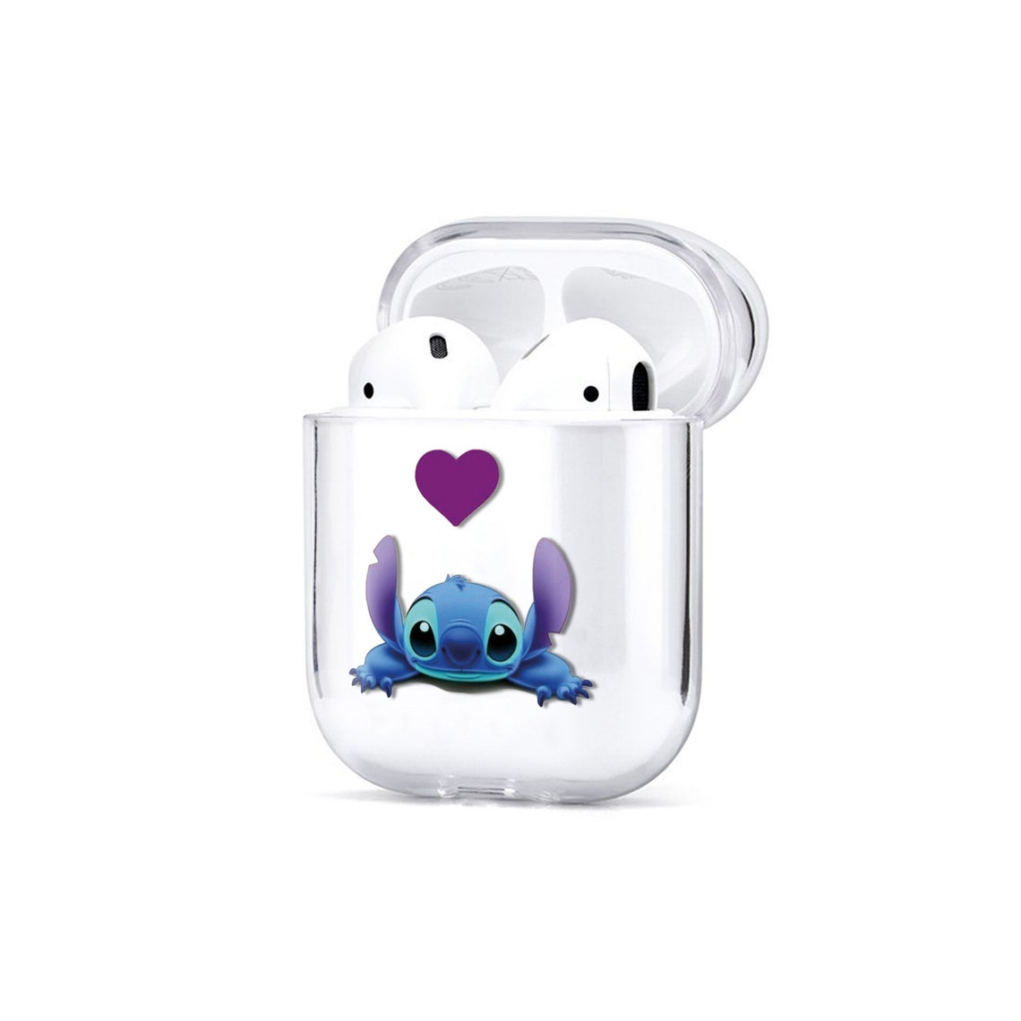 Plastic Stitch Airpods Pouch Lilo and Stitch Logo Airpods | Etsy