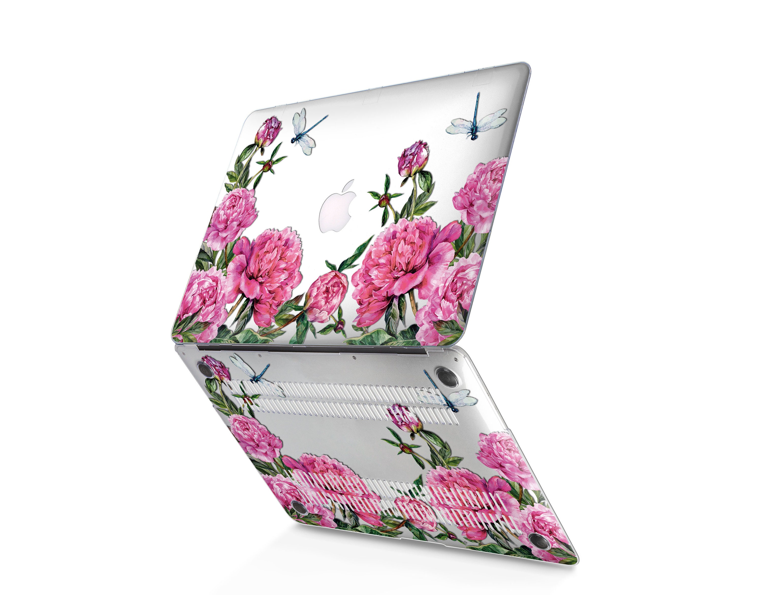Pink Flowers 16 in Macbook Pro Case 13-inch Macbook Air Case - Etsy UK