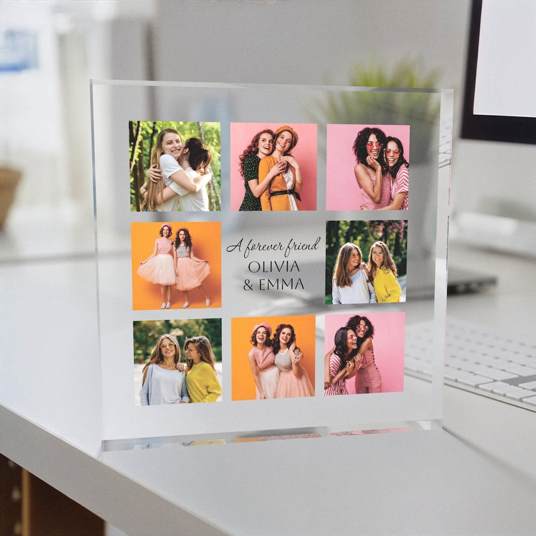 Acrylic Glass Photo Frame Block, Custom Acrylic Block Photo, Crystal ...