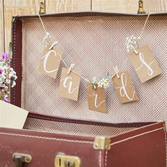 Home & Living Signs Wedding Card and Gift table buntin sign kit, Home ...