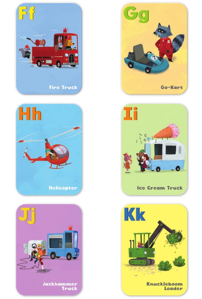 Matching Memory Cards Game ABC Flash Cards Alphabet Game | Etsy