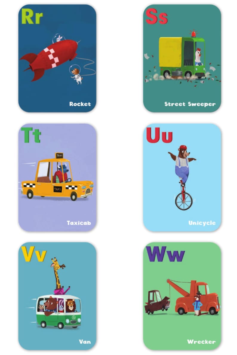 Matching Memory Cards Game ABC Flash Cards Alphabet Game | Etsy