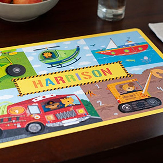 Personalized Placemat for Kids Placemat With Name PL275 - Etsy