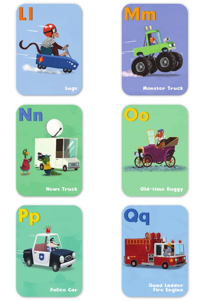 Matching Memory Cards Game ABC Flash Cards Alphabet Game | Etsy