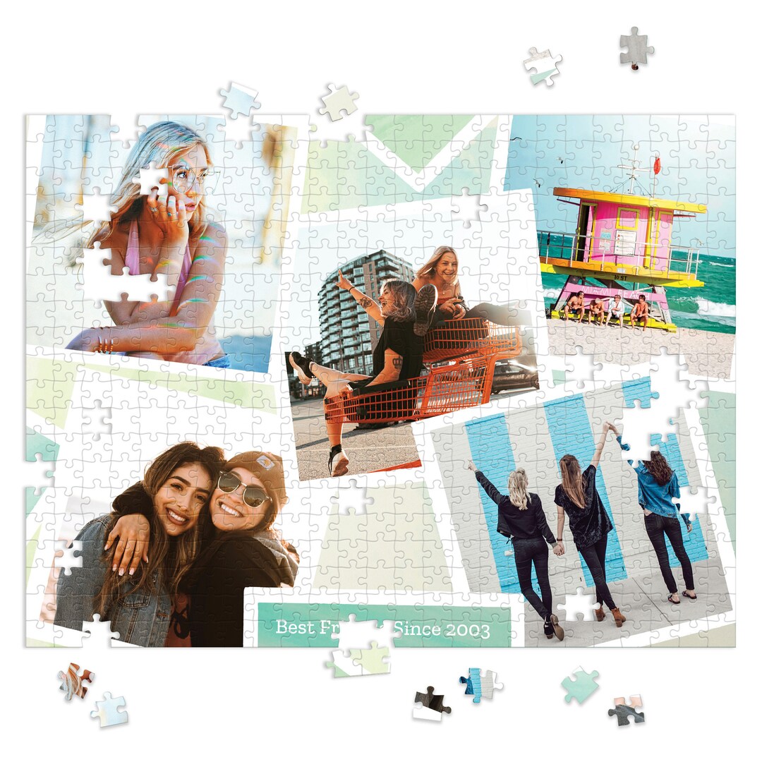 Photo Personalized Puzzle | 500 Piece Jigsaw Puzzle | Collage Puzzle ...