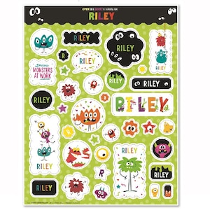Personalized Stickers for Kids | Custom Stickers | Name Stickers ...