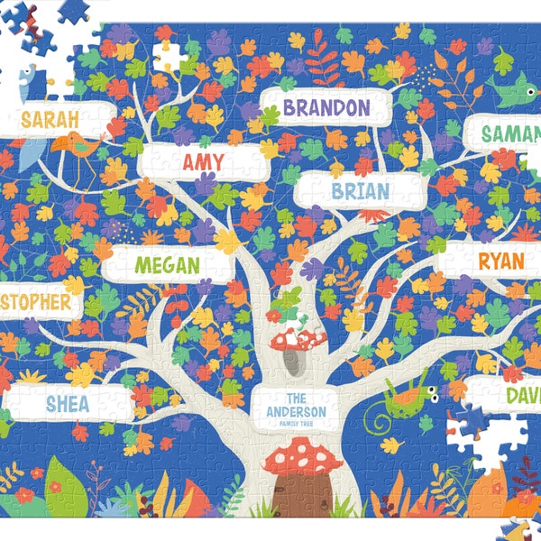 Family Tree Puzzle - Etsy