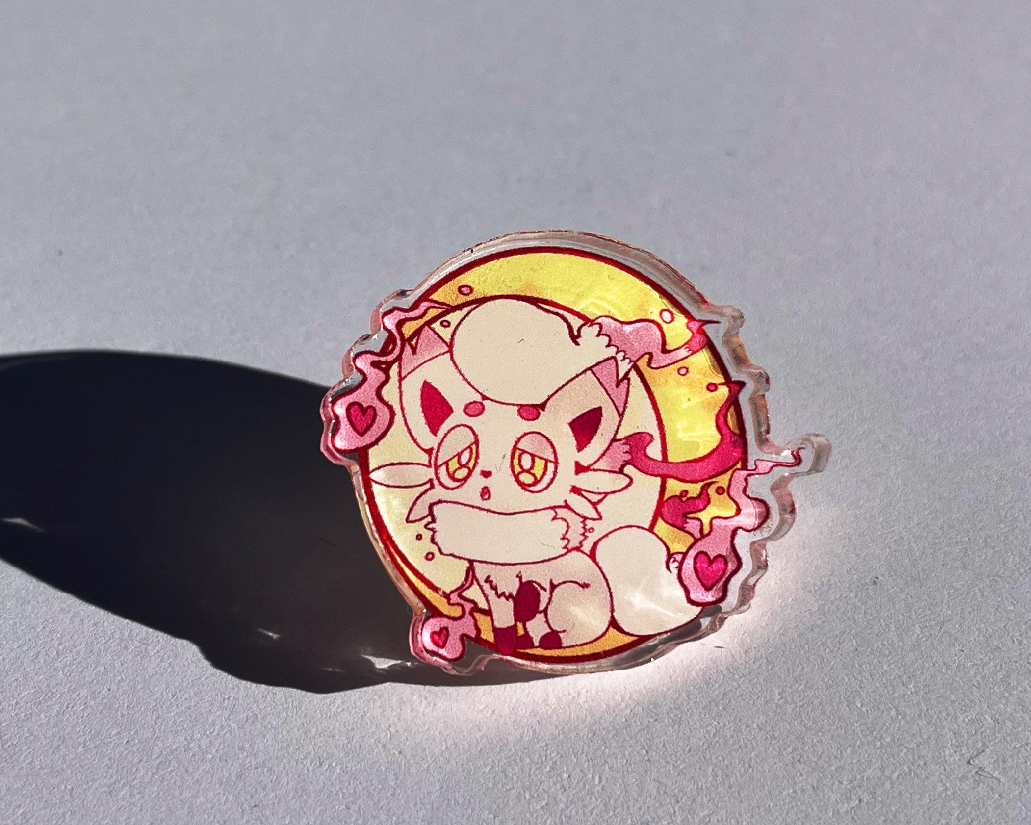 Hisuian Zorua Acrylic Chibi Pokémon Pins Zorua Pokemon - Etsy