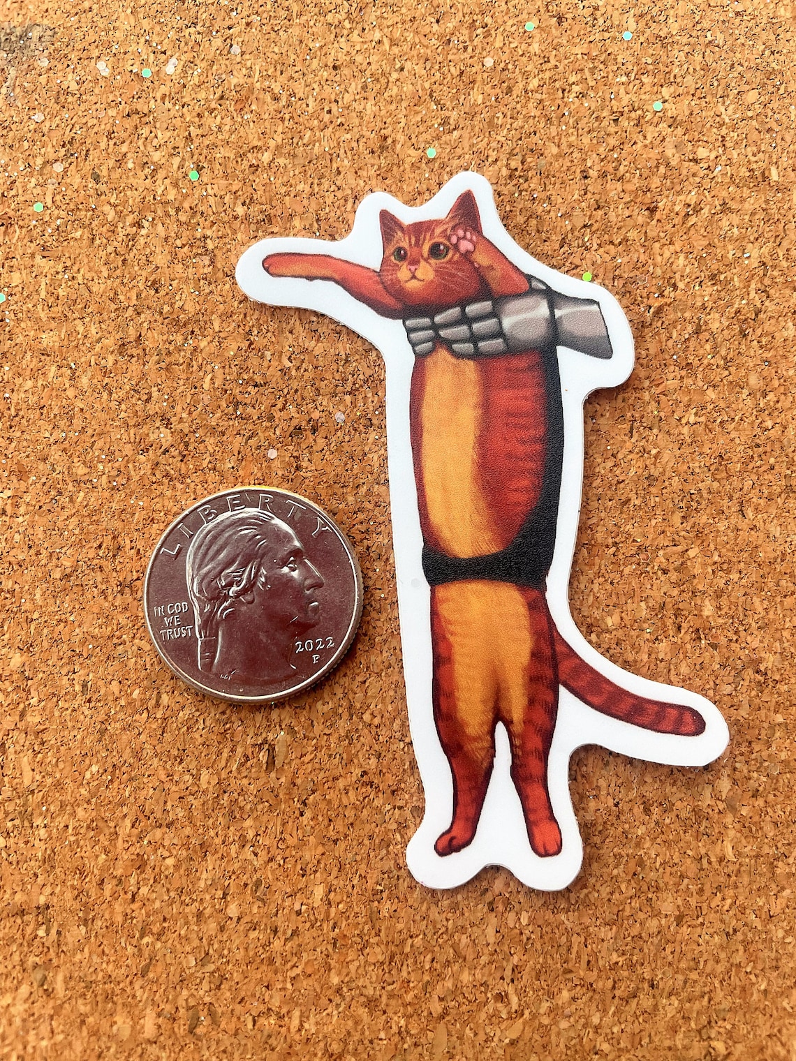 Stray Cat Sticker | Matte Vinyl Decal | Waterproof - Etsy
