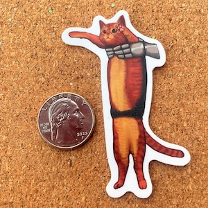 Stray Cat Sticker | Matte Vinyl Decal | Waterproof - Etsy
