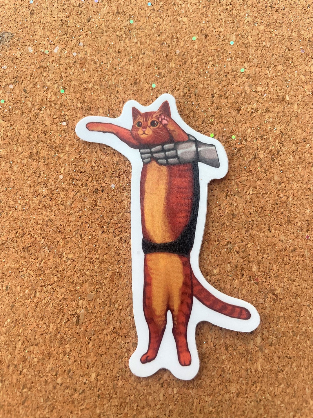 Stray Cat Sticker | Matte Vinyl Decal | Waterproof - Etsy