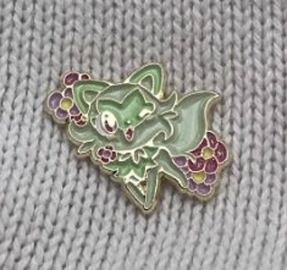 Pokémon Enamel Pins Sprigatito Sparkle Soft Enamel Metal Pin | Etsy