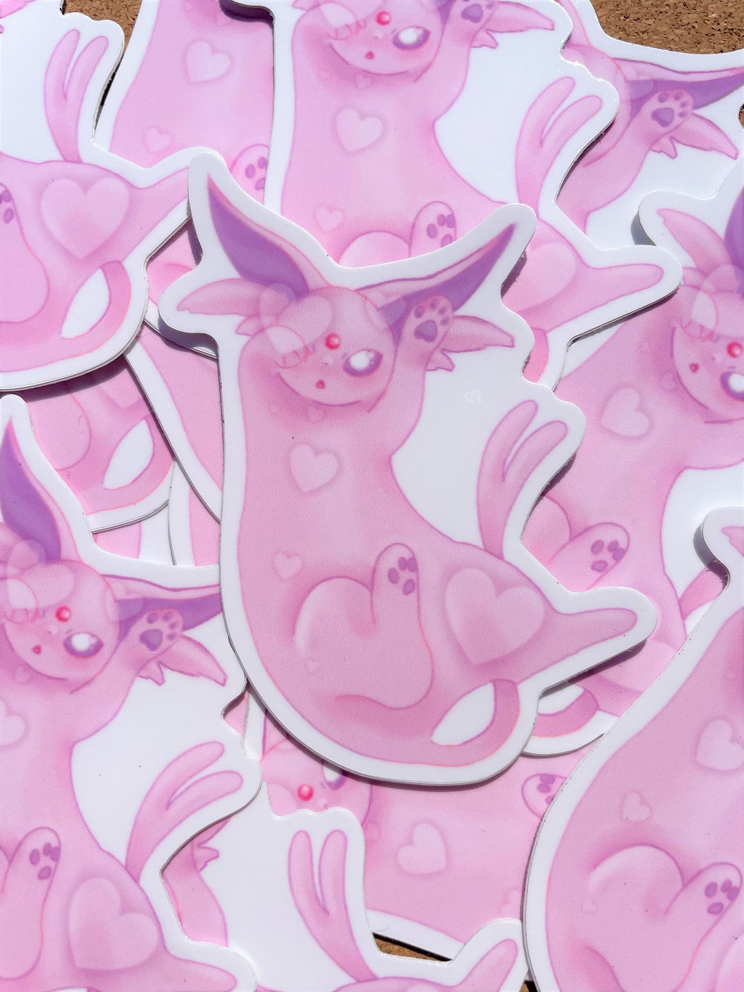Pokemon Inspired Espeon Sticker - Perfect for Laptops, Notebooks, and ...