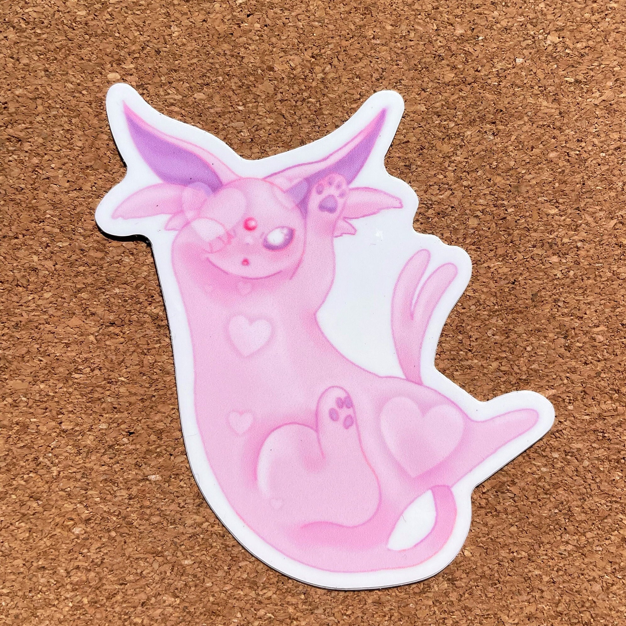 Pokemon Inspired Espeon Sticker Perfect for Laptops, Notebooks, and ...