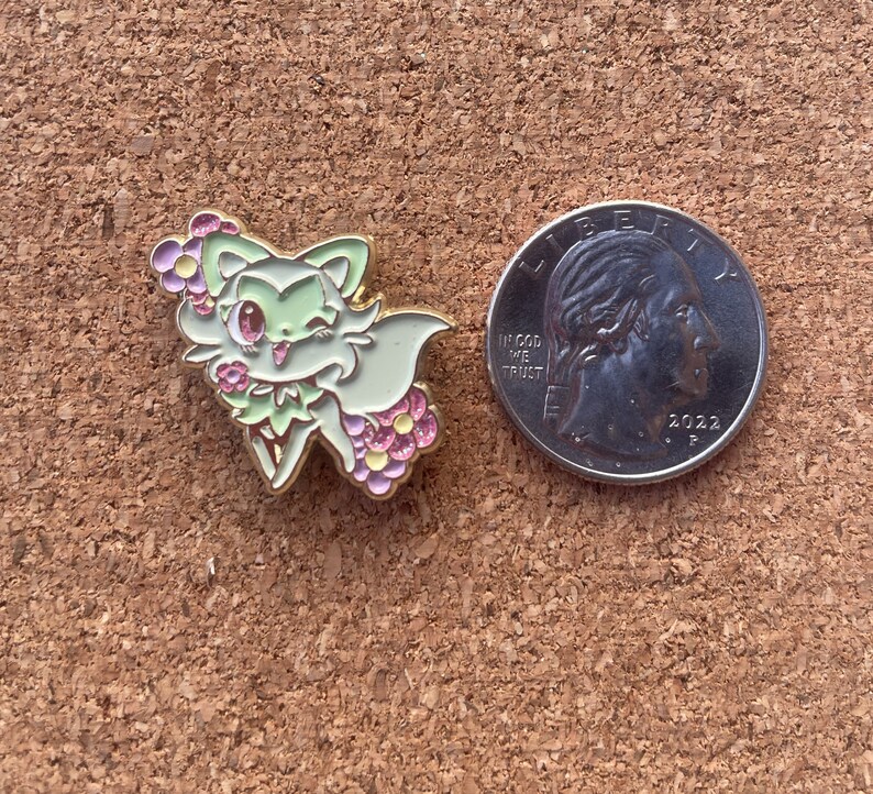 Pokémon Enamel Pins Sprigatito Sparkle Soft Enamel Metal Pin Scarlet ...