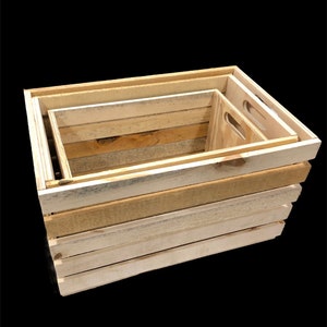 Farmhouse Rustic Crates - Etsy