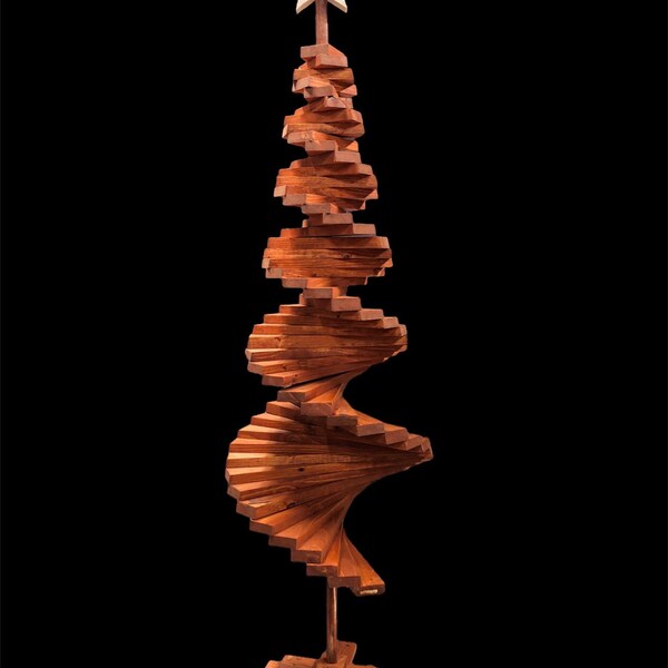 Spiral Wooden Tree - Etsy