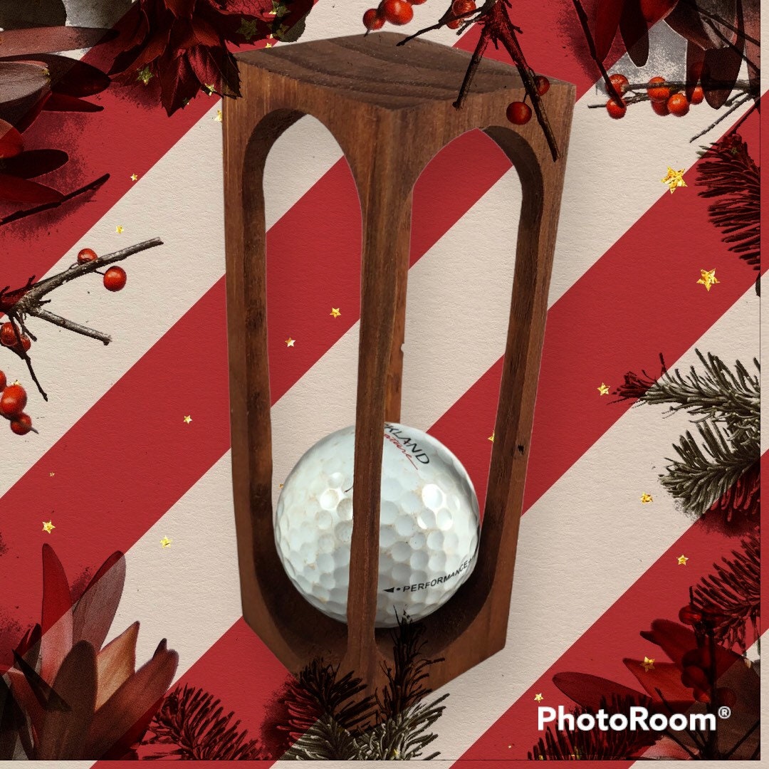 Novelty: A Golf Ball in a Block of Wood - Etsy