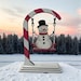 Snowman on a Swing - Etsy