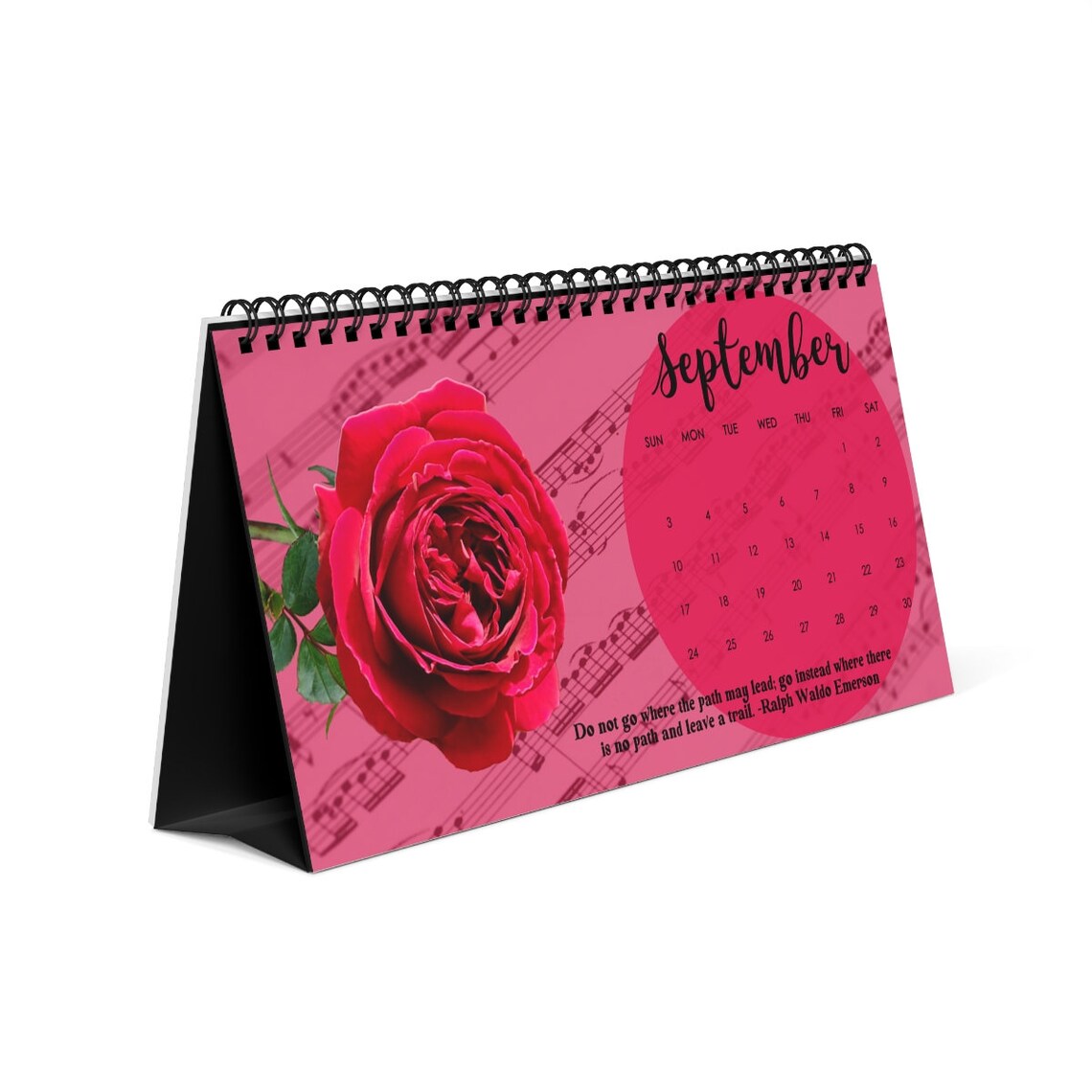 2023 Calendar 2024 Rose Calendar Inspirational Quotes Desk - Etsy