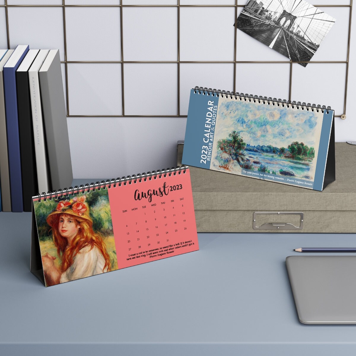 2023 Calendar, Renoir Art, Pierre Auguste Renoir Quotes, Desk Calendar ...