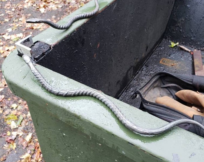 Hand Forged Rebar Snake currently Made to Order - Etsy