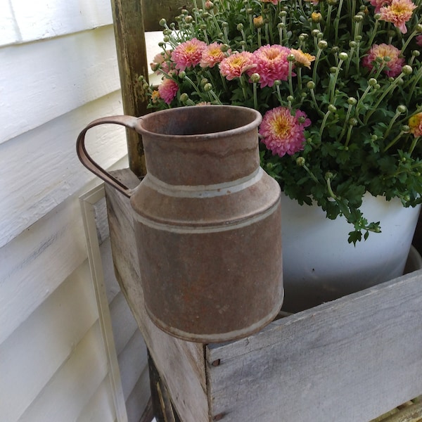 Rusty Milk Can - Etsy