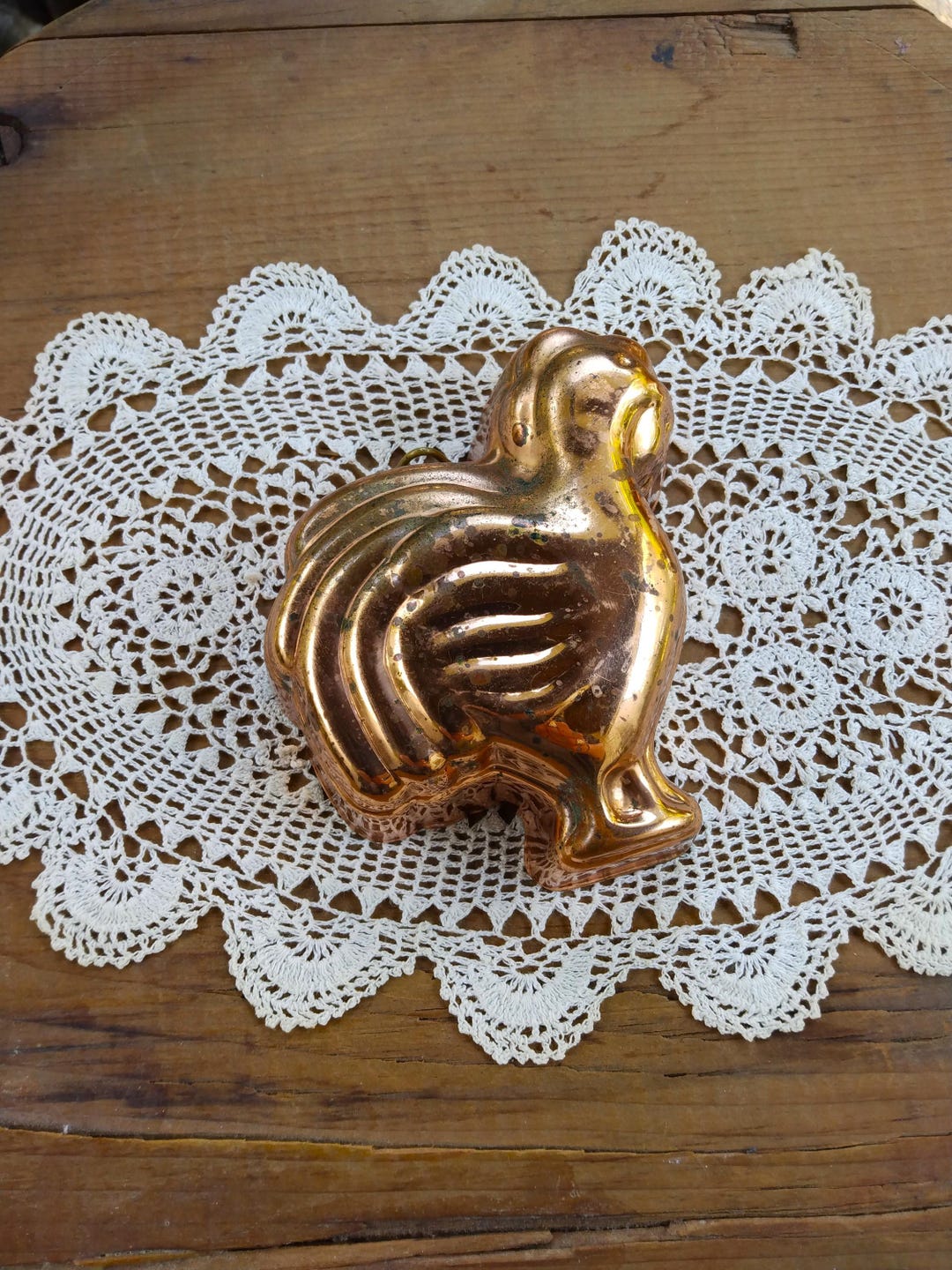 1970s Miniature Copper on Metal Hen Wall Hanging Mold - Etsy