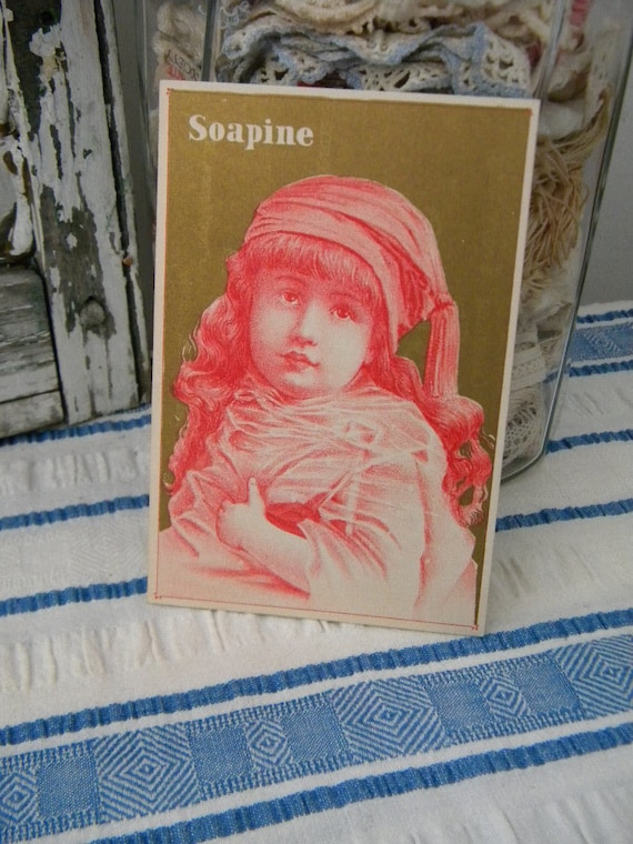 Victorian Trade Card Soapine for Washing & Cleaning | Etsy