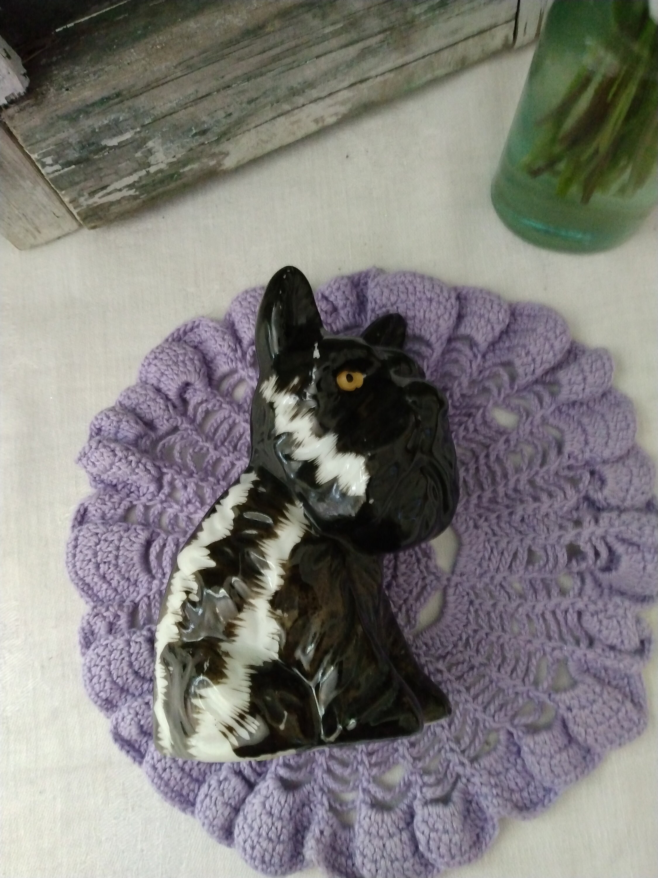 Vintage Ceramic Black Scotty Dog Coin Bank Japan | Etsy