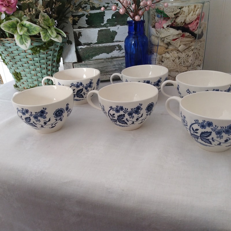 Blue White Tea Cup - Etsy
