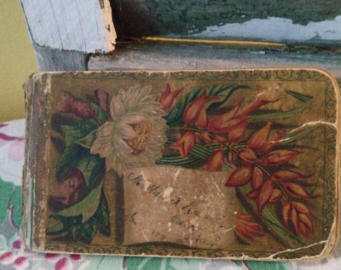 Antique Victorian Era Autograph Book-pencil & Ink-calligraphy 1881-1883 ...