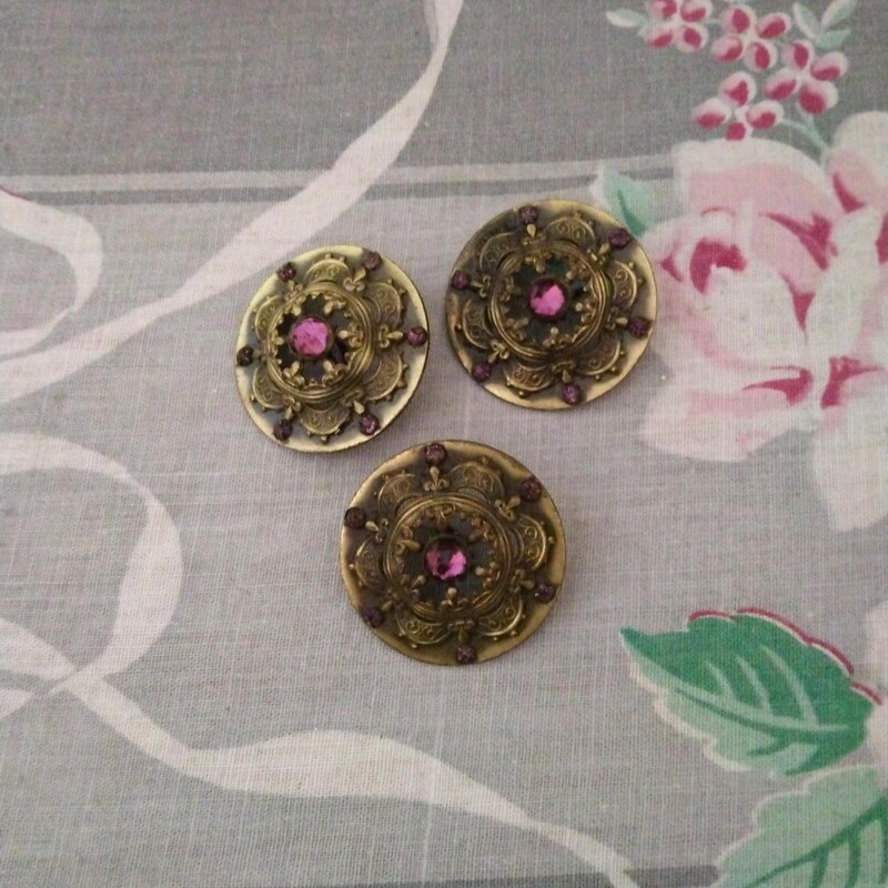 Fancy Glass Buttons - Etsy