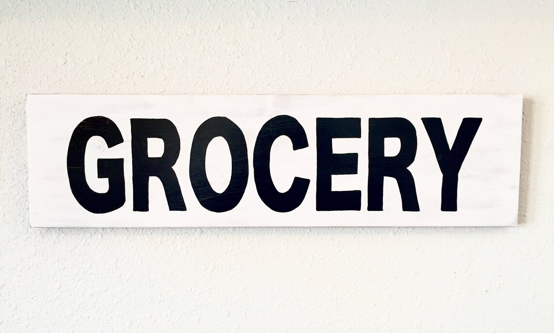 Farmhouse Grocery Wood Pallet Board Sign - Etsy