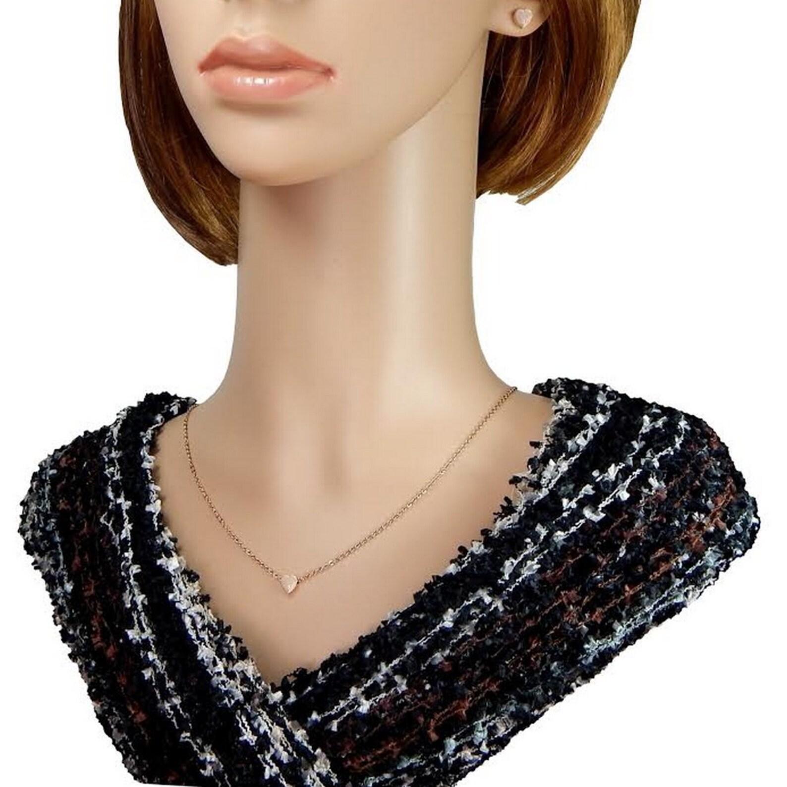 Luxury 18K Rose Gold Plated Stainless Steel Chain Love Small - Etsy