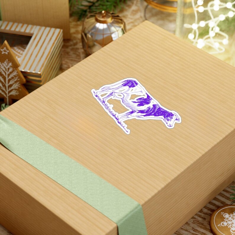 Cows-cows-cows Purple Cow Sticker: Custom-personal Farming Life Gift - Etsy