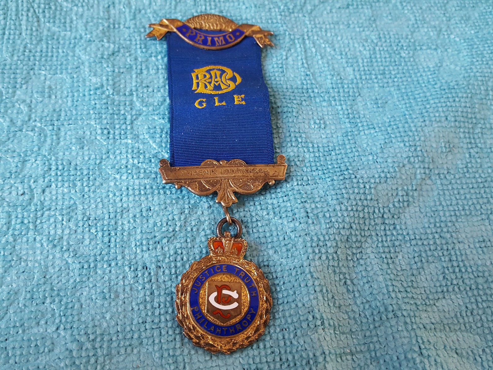 Vintage Silver RAOB Masonic Badge With Ribbon Assayed - Etsy