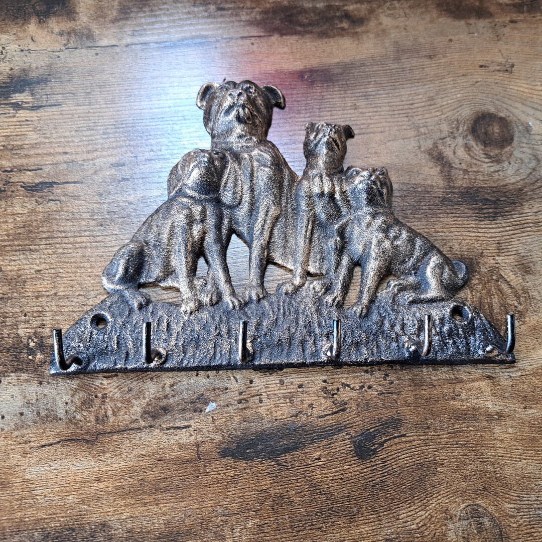 Vintage Cast Metal Bronzed Dog Hook, 6 Coat Hooks, Wall Hook, 4 Dogs - Etsy