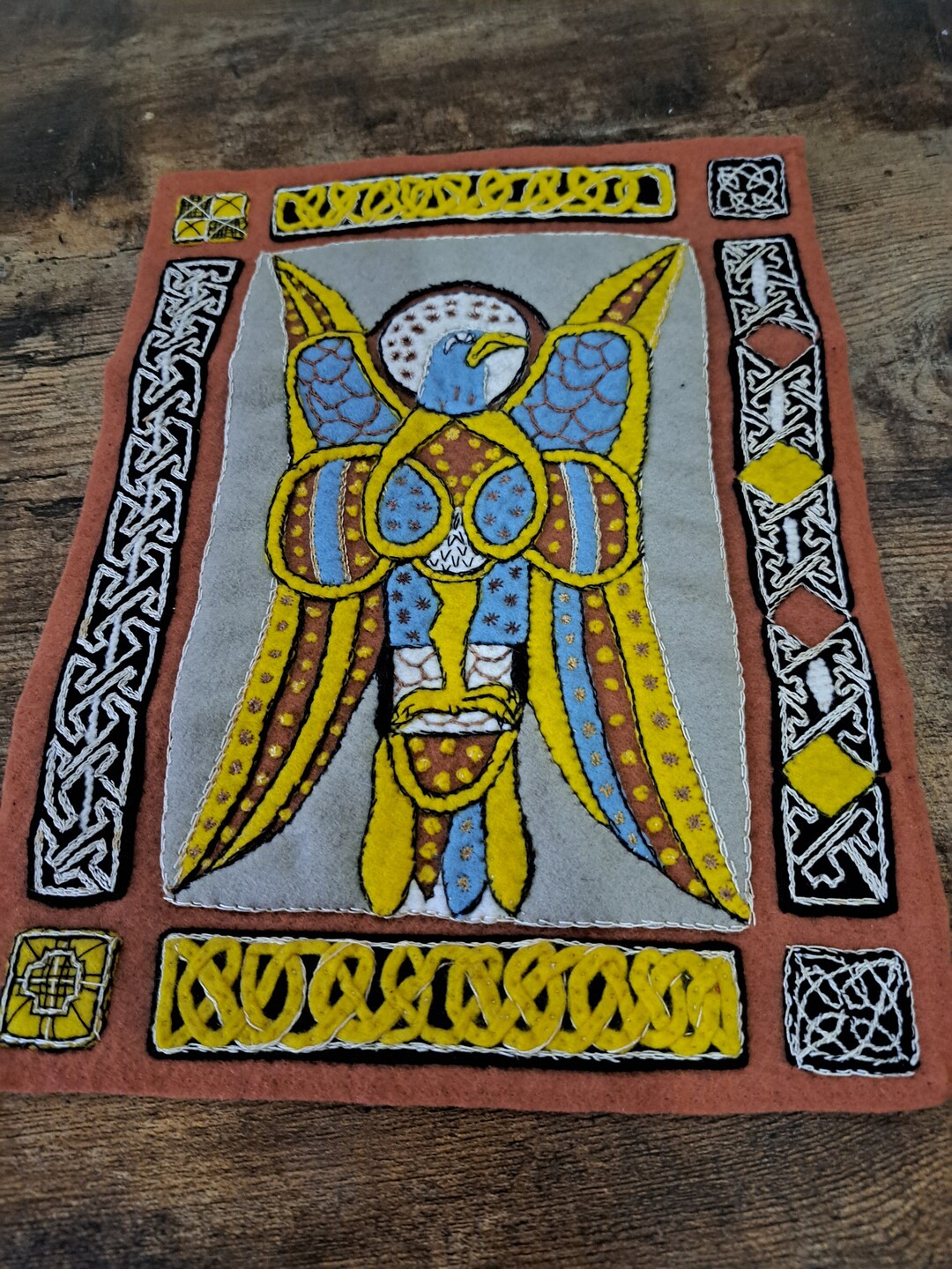 Vintage Celtic Applique Sewing Art of St John the Evangelist ...