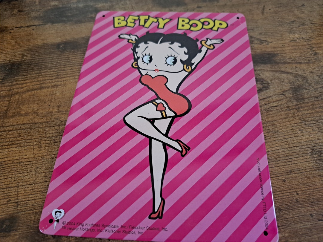 Vintage Betty Boop Tin Sign, Metal Plaque, Wall Hanging - Etsy