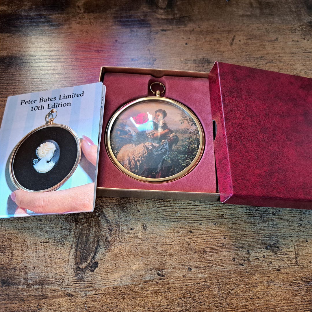 Vintage Miniature, Boxed Peter Bates Miniature, the Shepherdess ...