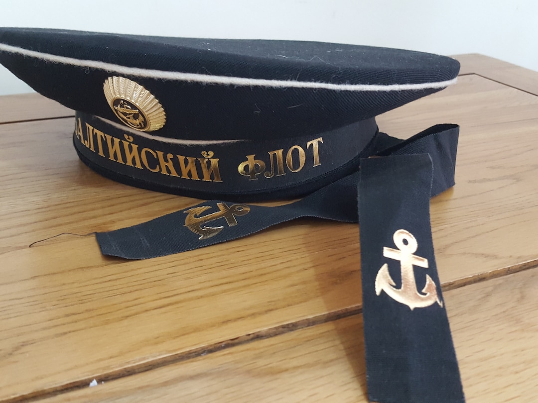 Vintage Russian Navy Seamans Cap, Russian Military Hat - Etsy