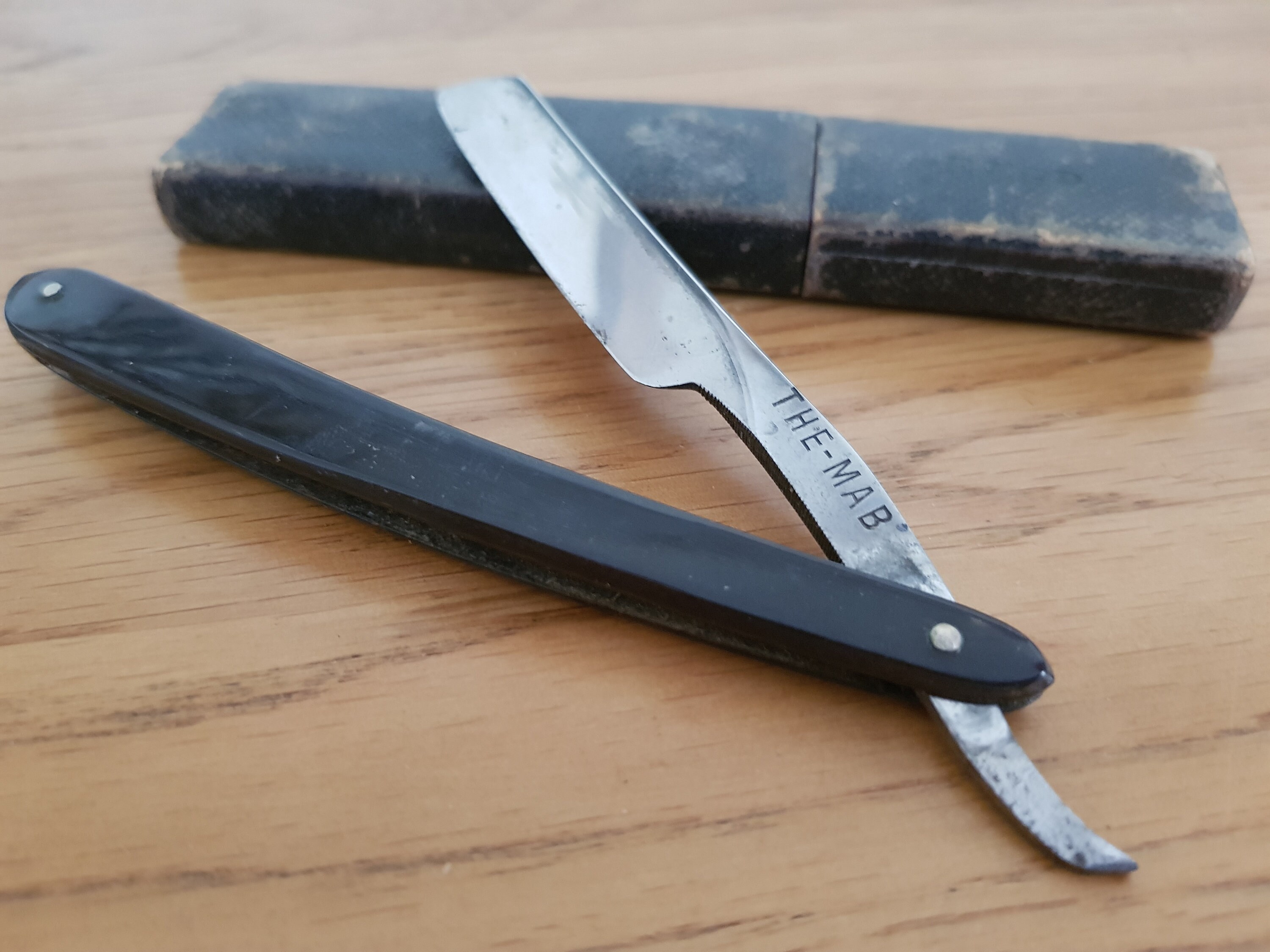 Antique The-mab Straight Razor Small Cut Throat Mens - Etsy UK